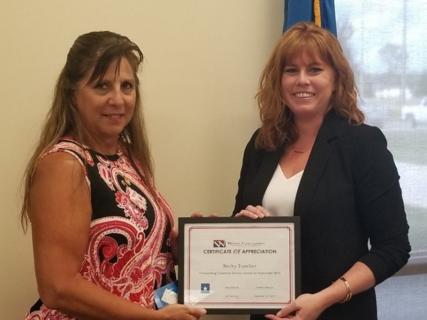 OCS Award | West Calcasieu Chamber of Commerce